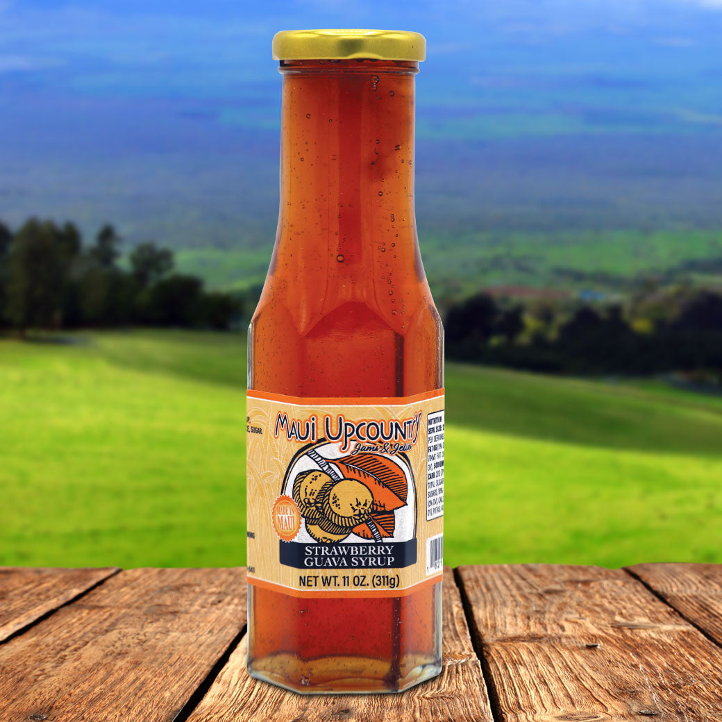 Hawaiian Gourmet Strawberry Guava Syrup - Made in Maui, Hawaii! – Maui ...